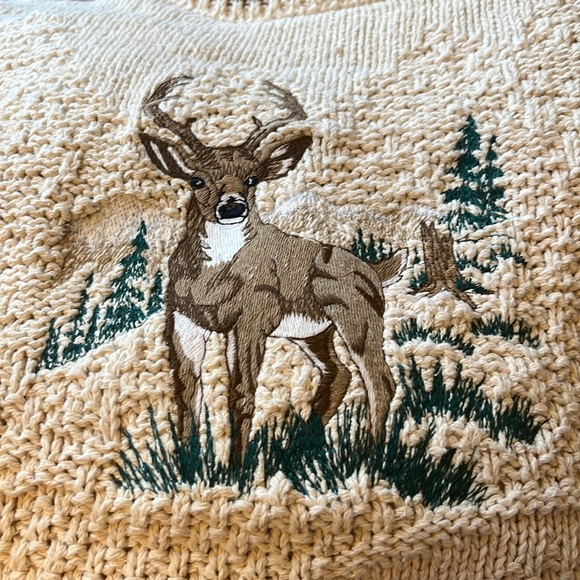 St. John's Bay | Sweaters | Vintage Knit Sweater Mens Large Deer ...